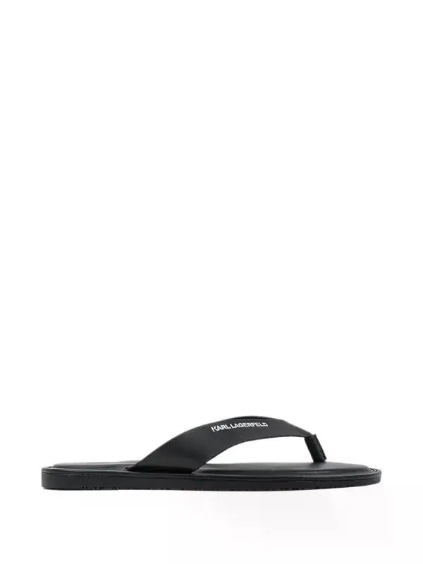 Karl Lagerfeld Kastor Iv Flip Flops - Black