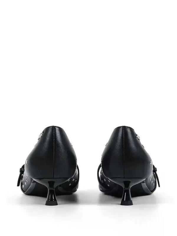 Karl Lagerfeld Stud-embellished Pointed-toe Pumps