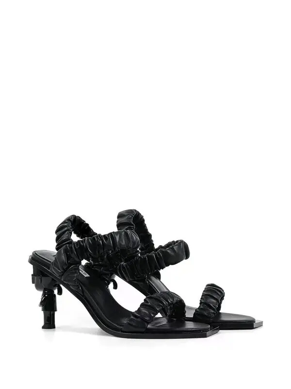 Karl Lagerfeld Leather Heeled Sandals