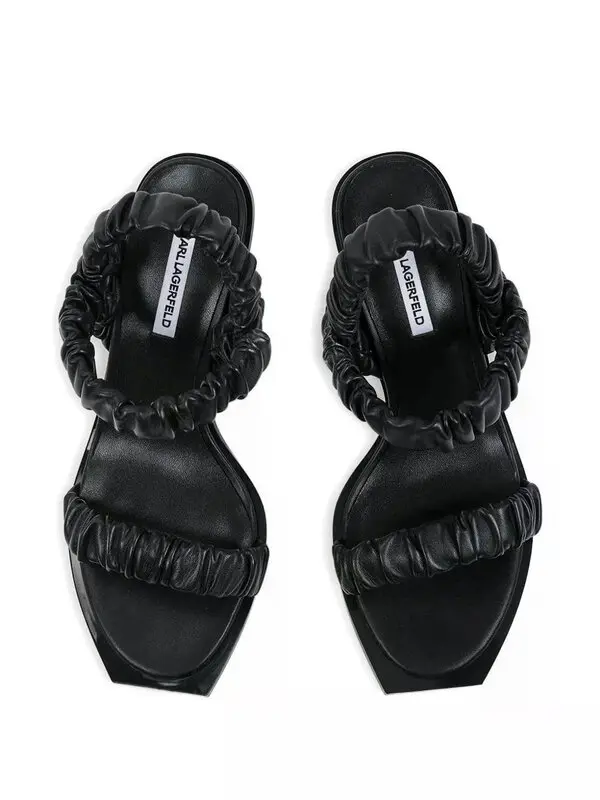 Karl Lagerfeld Leather Heeled Sandals