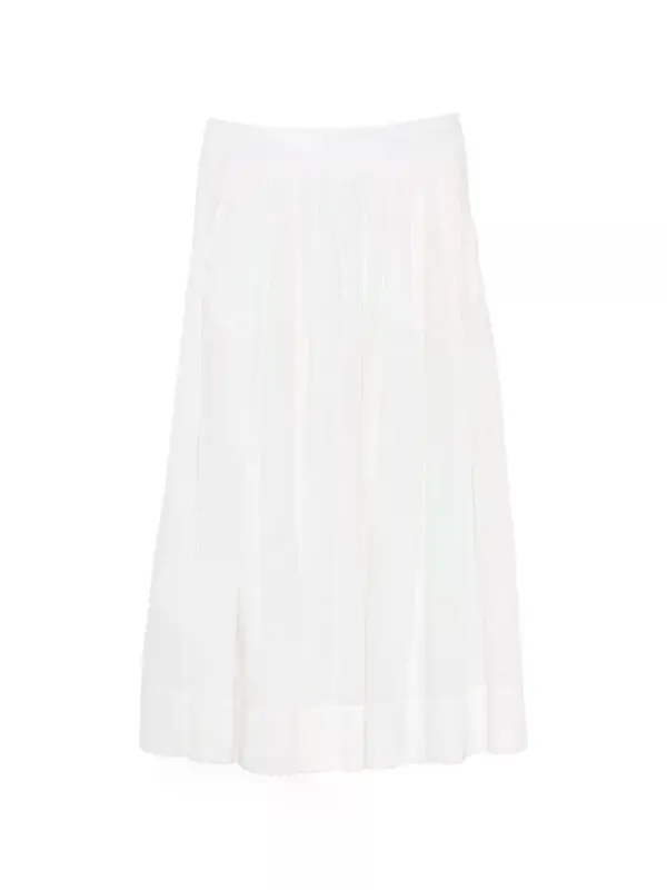 Chloé Linen Maxi Skirt - White