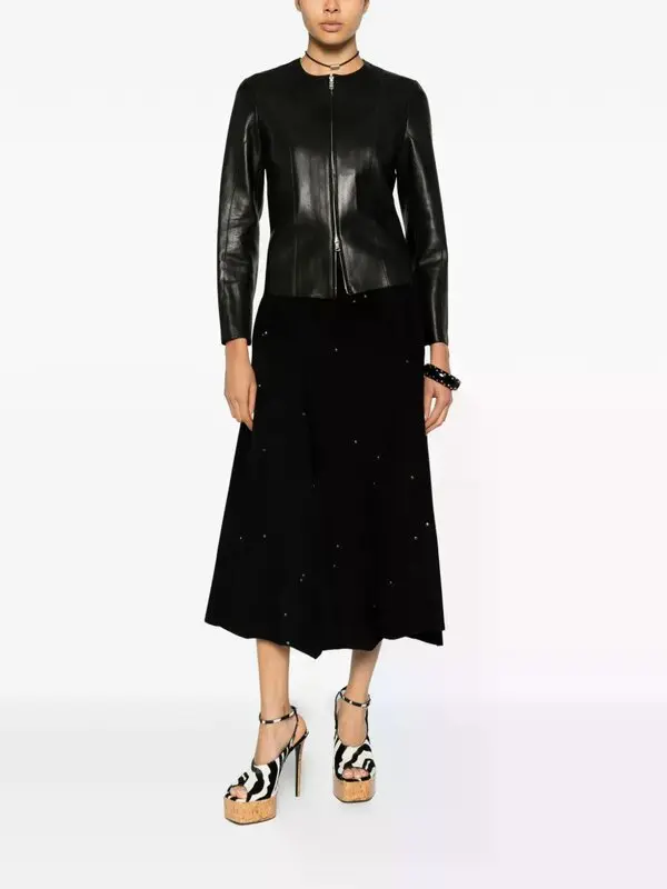 Chloé Crystal-embellished A-line Midi Skirt - Black