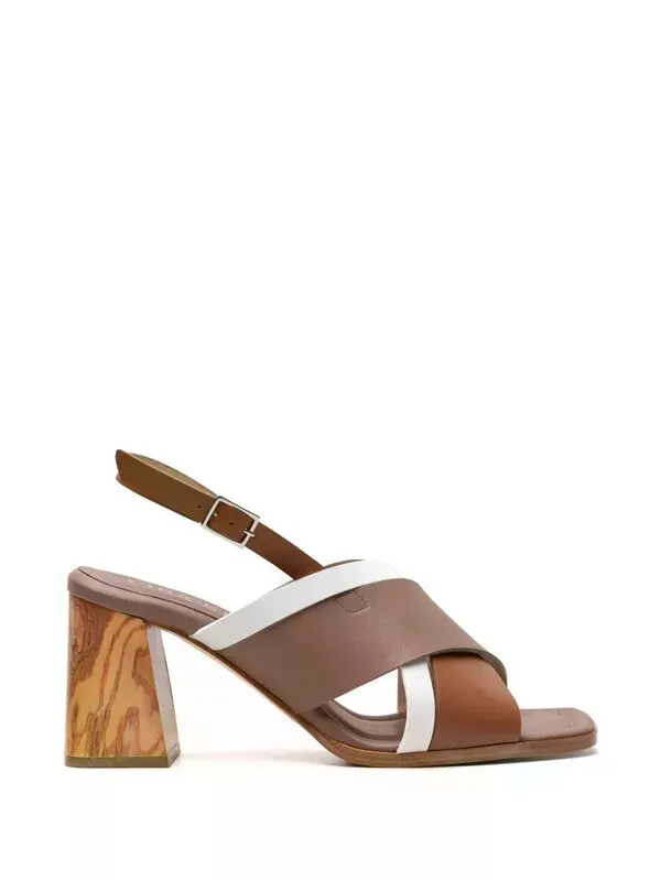 CHUCKIES Crossover Slingback Sandals - Neutrals