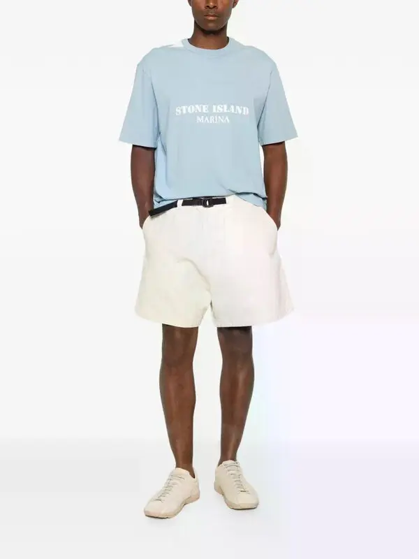 Stone Island Cotton Batavia-tc Chino Shorts