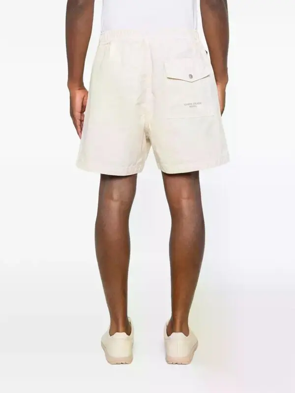 Stone Island Cotton Batavia-tc Chino Shorts