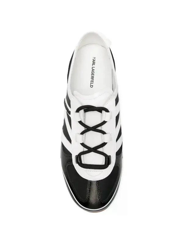Karl Lagerfeld Altia Logo-print Sneakers - Black