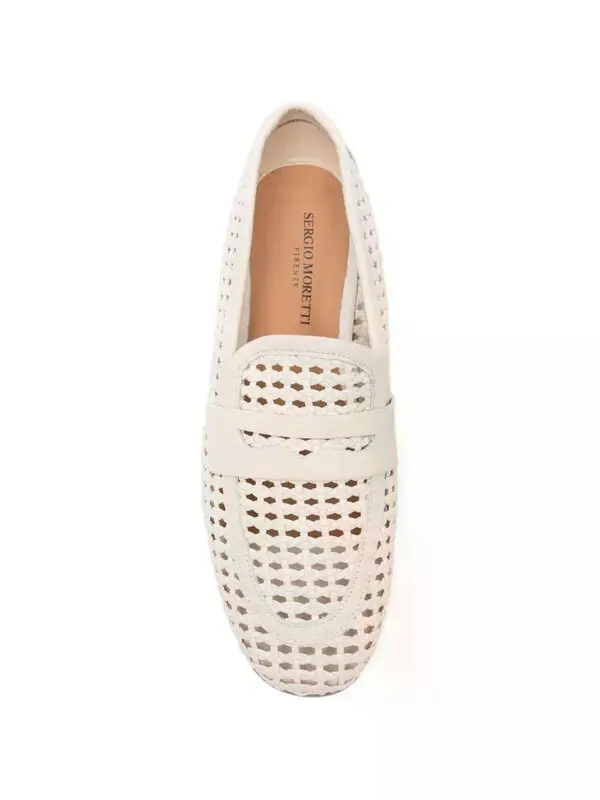 SERGIO MORETTI FIRENZE Woven Penny Loafers