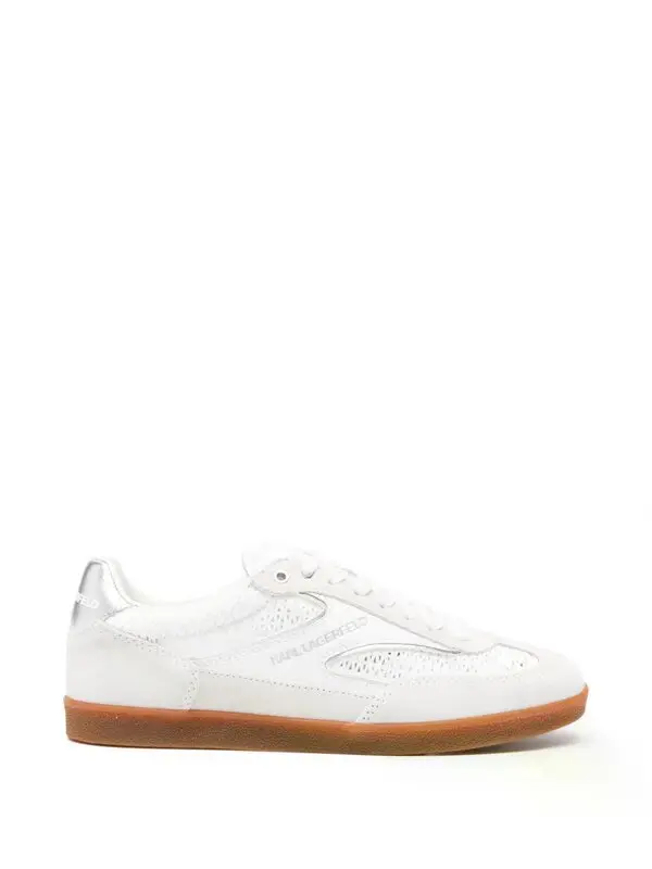 Karl Lagerfeld Kandidate Mesh Panel Sneakers - White