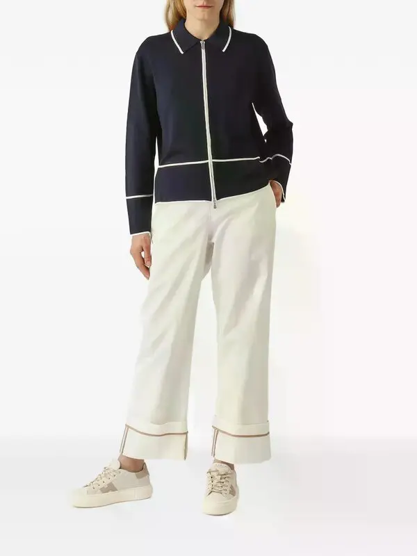 Herno Piped-trim Turn-up Trousers