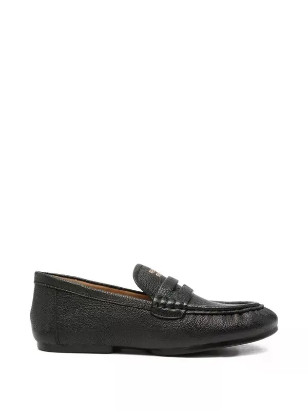 SERGIO MORETTI FIRENZE Pebbled Leather Loafers