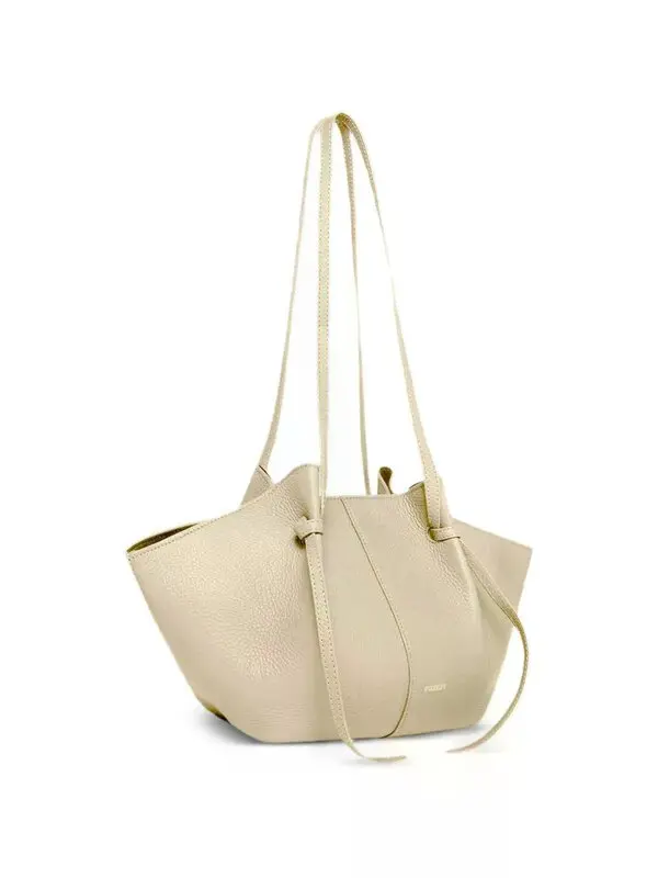 Yuzefi Mochi Pebble-grain Shoulder Bag - Neutrals