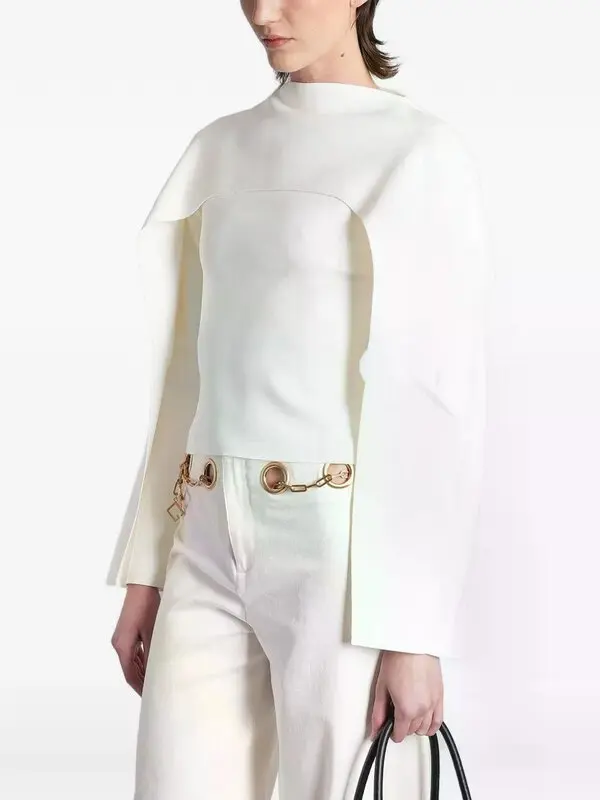 Cult Gaia Cape-sleeve Blouse - White