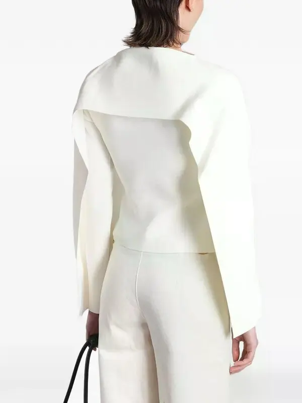 Cult Gaia Cape-sleeve Blouse - White