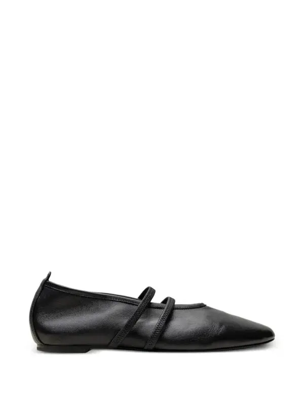 CHUCKIES Double-strap Ballet Flats - Black
