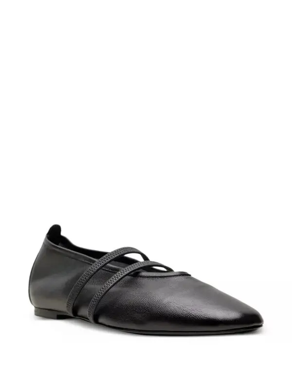 CHUCKIES Double-strap Ballet Flats - Black