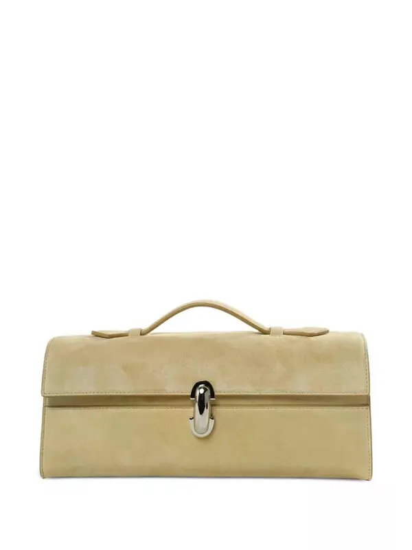 Savette Symmetry Suede Shoulder Bag - Neutrals