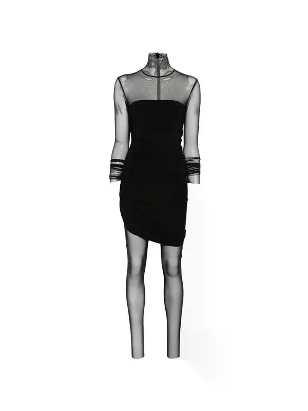 Norma Kamali Diana Ruched-detail Catsuit - Black