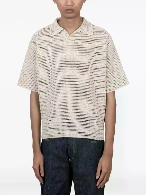 Auralee Tussah Polo Shirt - Neutrals
