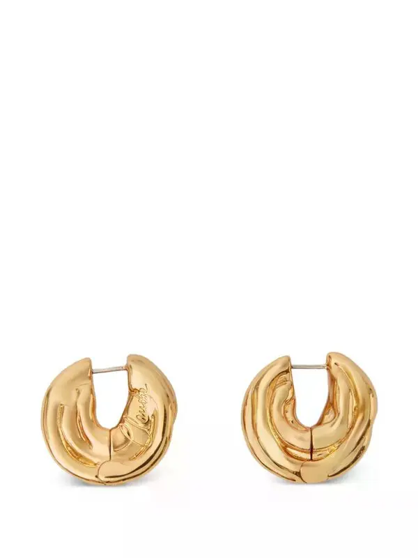 Claudie Pierlot Ridged Hoop Earrings