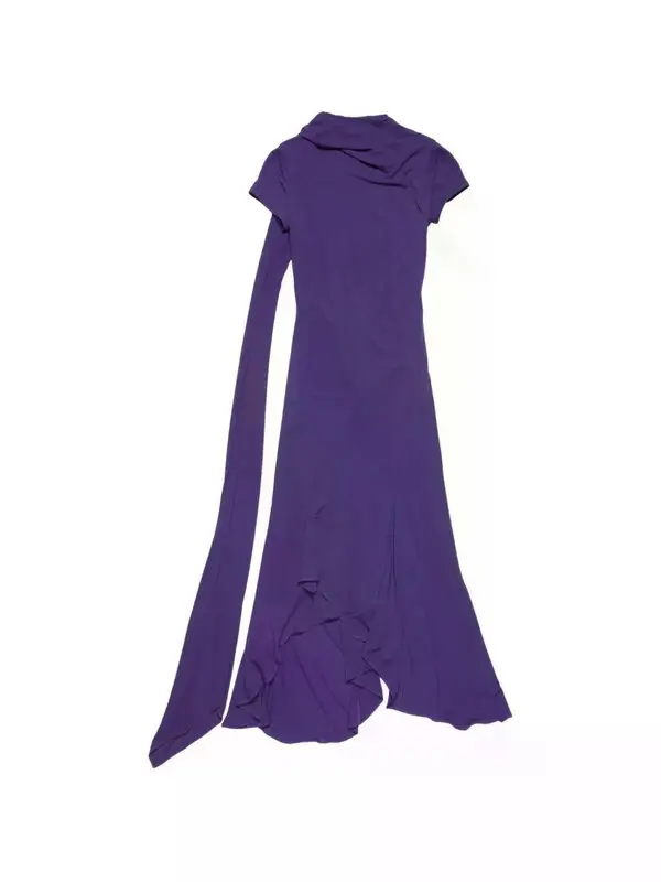 Acne Studios Asymmetric Draped Dress - Purple