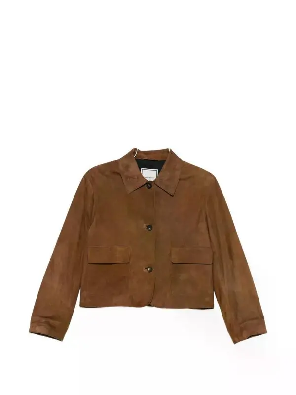 Tagliatore Valerie Suede Jacket - Brown