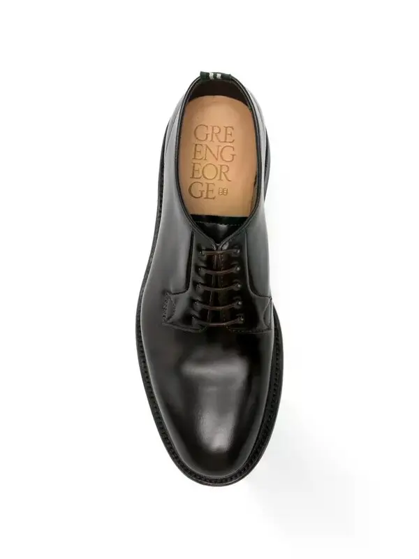 GREEN GEORGE Lace-up Derby Shoes - Brown