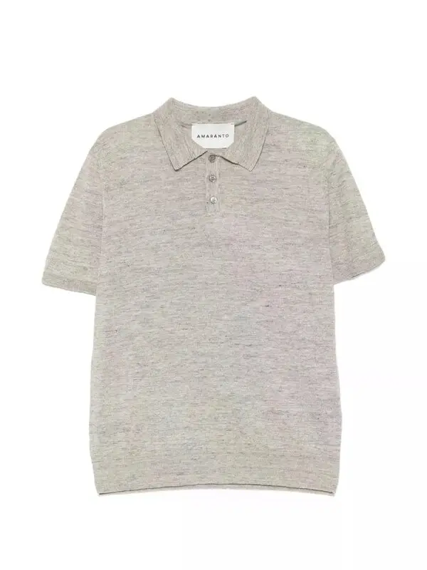 AMARANTO Short-sleeve Polo Shirt
