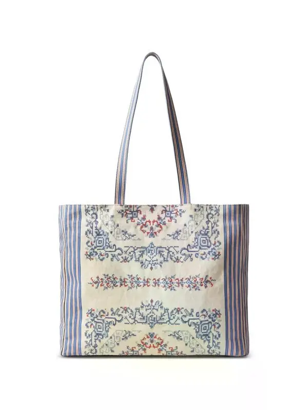 Claudie Pierlot Woven Cotton Tote Bag