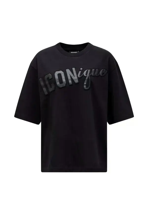 Dsquared2 Iconique Loose-fit Cotton T-shirt - Black