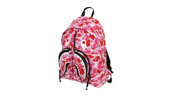 A BATHING APE Abc Camo Shark Daypack - Pink