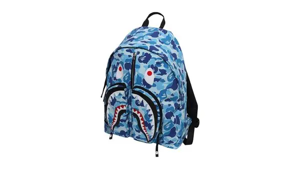 A BATHING APE Abc Camo Shark Daypack - Blue