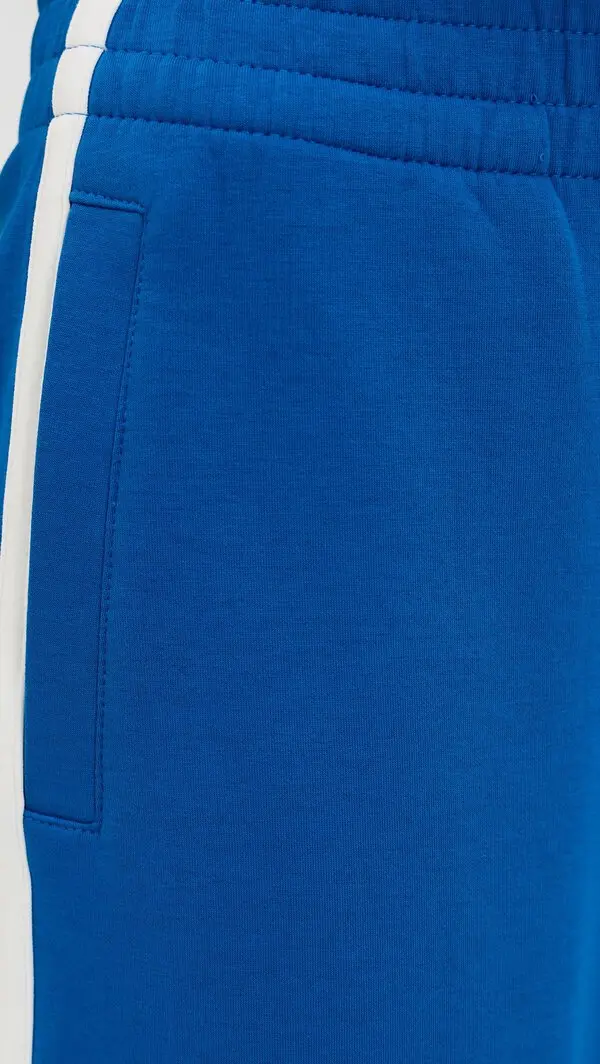 PERFECTWHITETEE Wide Leg Stretch Jersey Pants - Cobalt