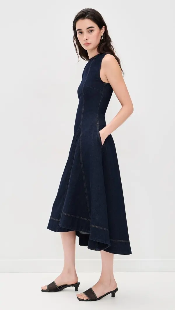 ALIGNE Liberty Denim Midi Dress
