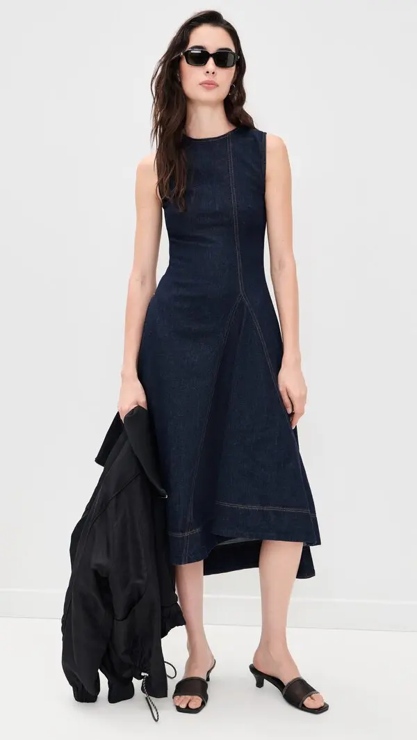 ALIGNE Liberty Denim Midi Dress