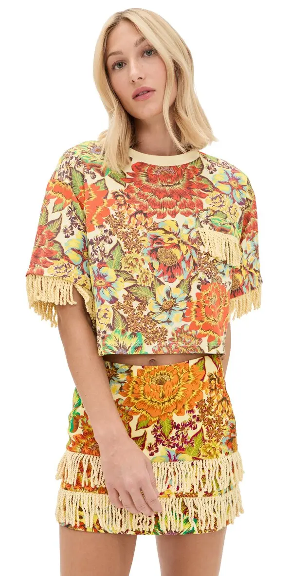 ALEMAIS Lana Cropped Tee - Multi