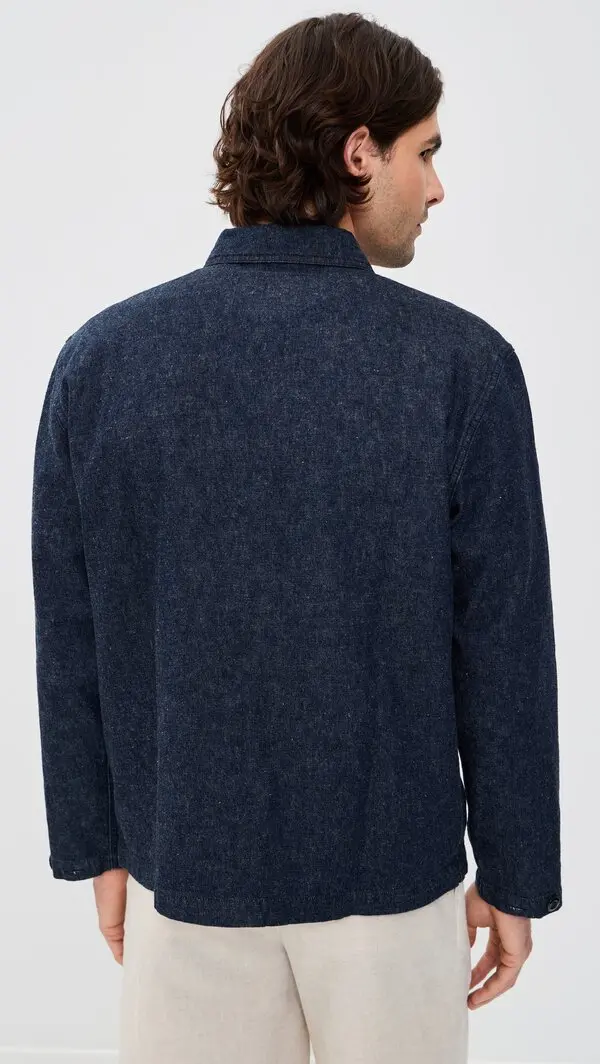 KNICKERBOCKER Mafra Denim Cotton And Linen Overshirt