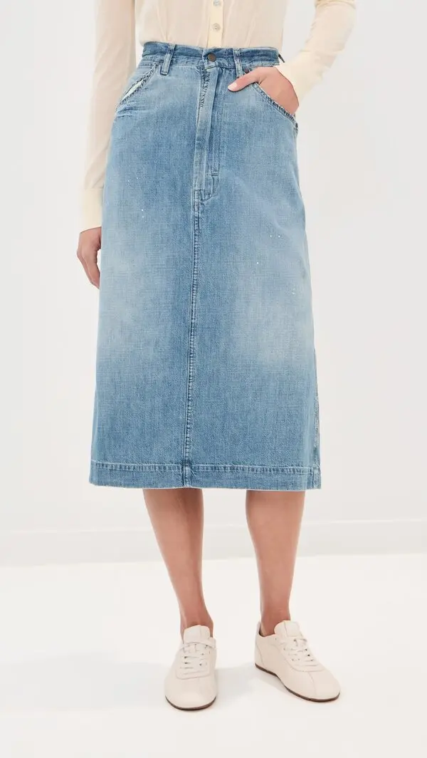 MAISON MARGIELA Denim Midi Skirt