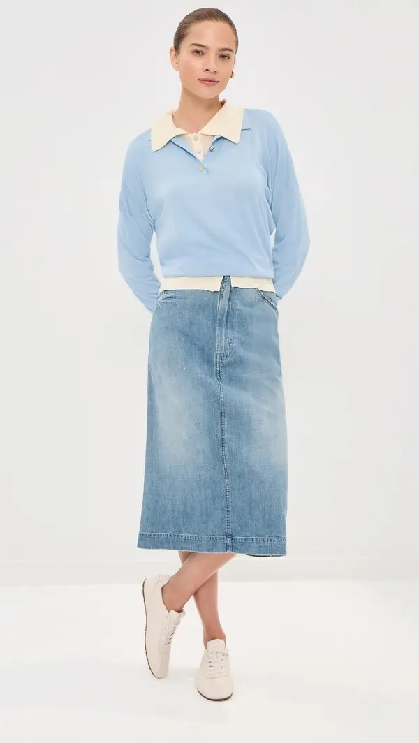MAISON MARGIELA Denim Midi Skirt