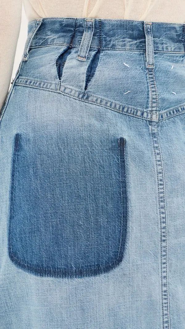 MAISON MARGIELA Denim Midi Skirt