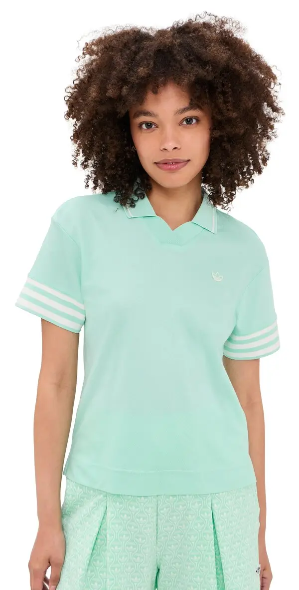 Adidas Originals 3-stripe Polo - Clear Mint