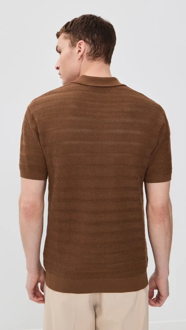 Frescobol Carioca Vidal Cotton Button Up Polo