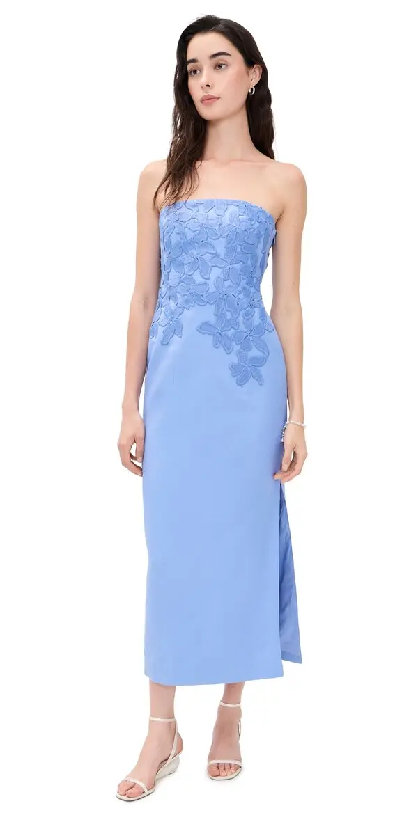 Significant Other Idette Strapless Midi Dress - Cornflower