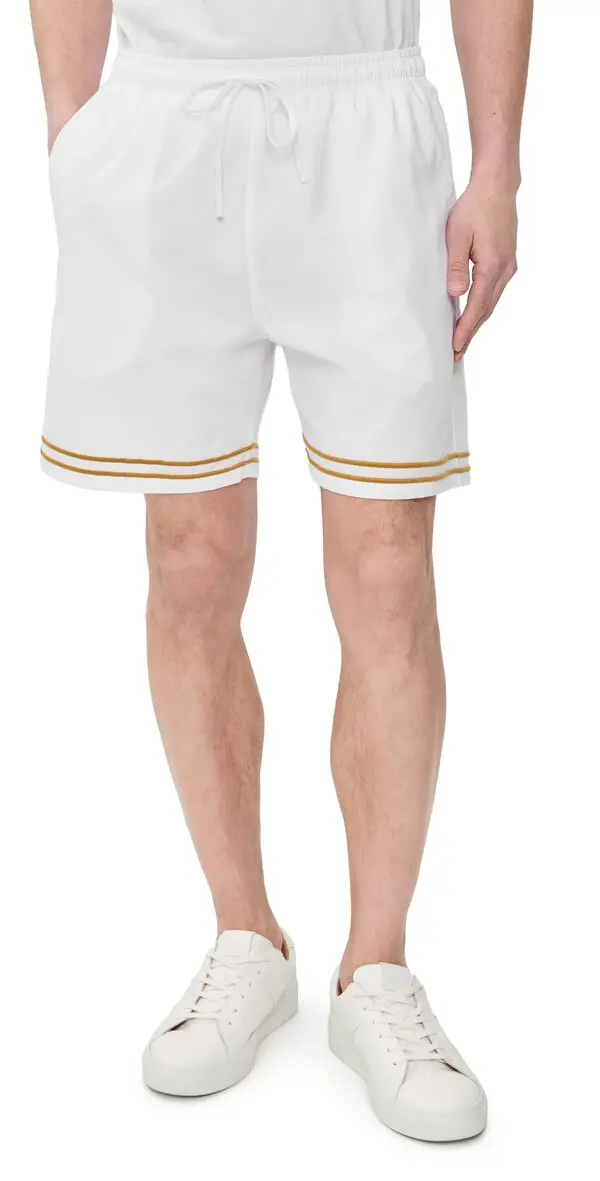 Fanm Mon Samet Embroidered Linen Shorts - White