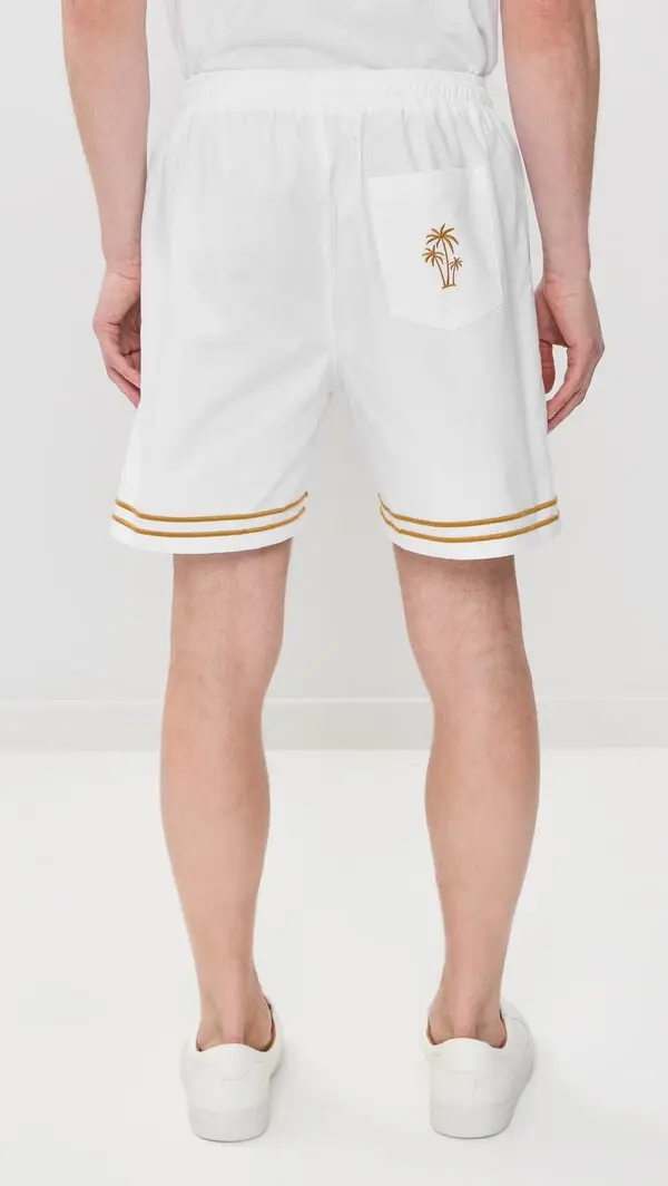 Fanm Mon Samet Embroidered Linen Shorts