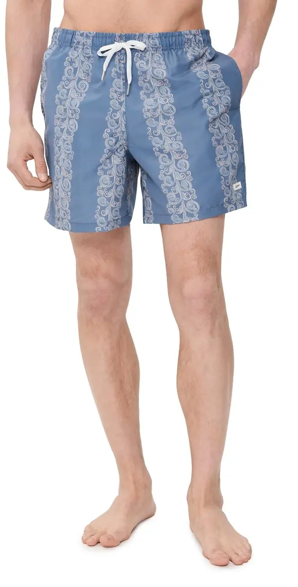 BATHER Classic Swim Trunks - Coral Fiesta