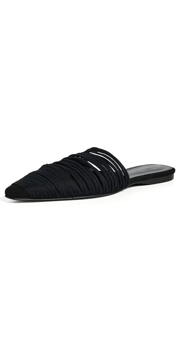 Tove Kenly Flat Mules - Black