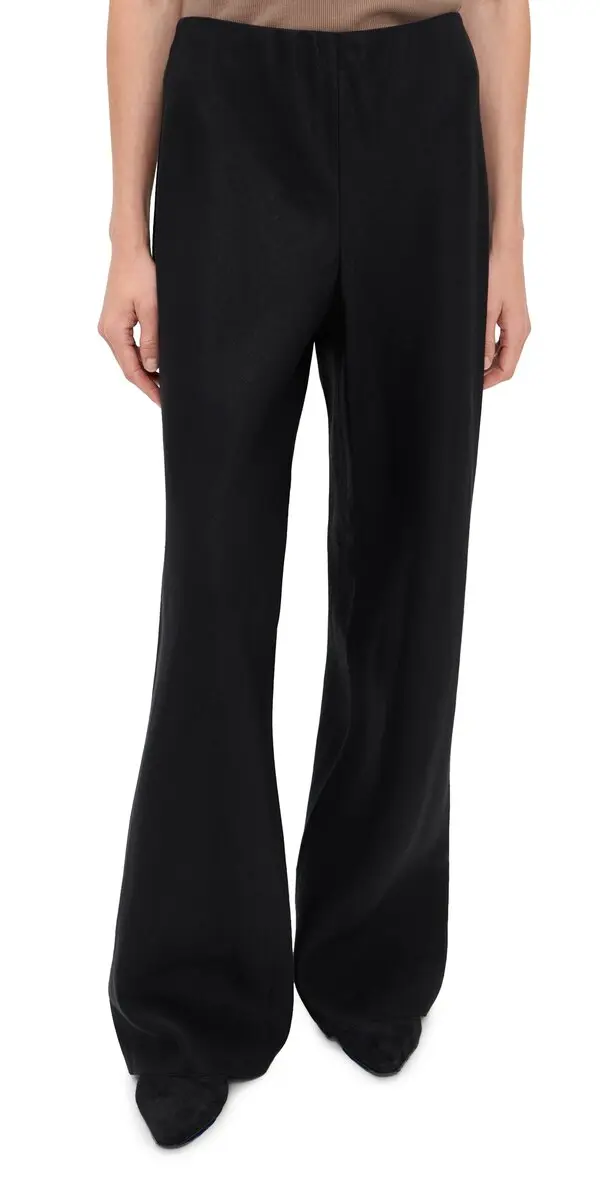 Vince Colette Linen Bias Pants - Black