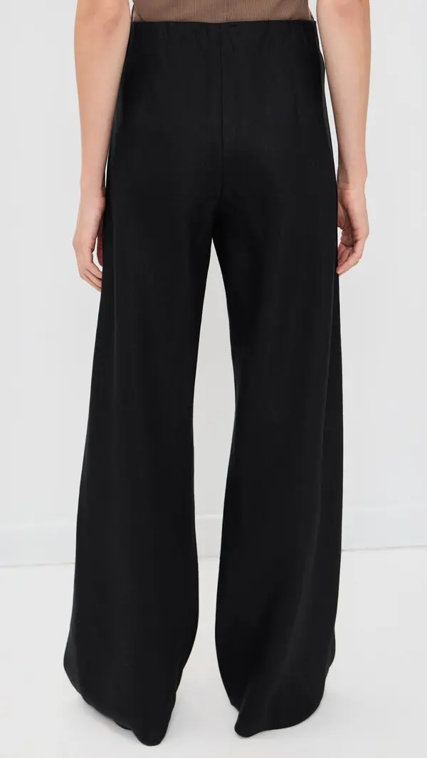 Vince Colette Linen Bias Pants - Black