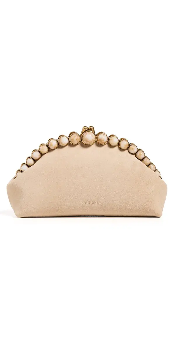 Cult Gaia Una Clutch - Sand
