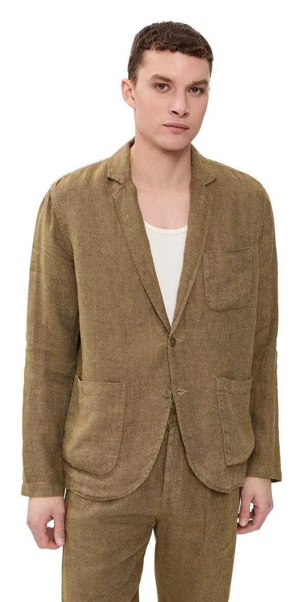 ALEX CRANE Linen Alta Blazer - Chai